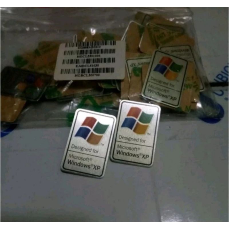 Jual Sticker Windows XP alumunium Ori Microsoft | Shopee Indonesia