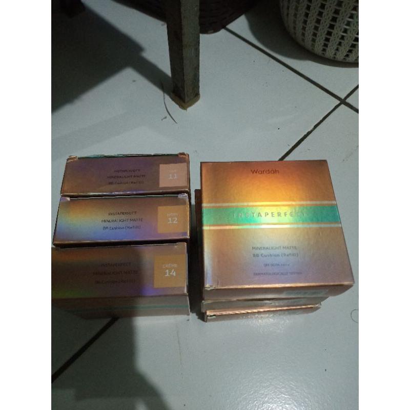 Jual wardah insta perfect mineralight matte BB cushion(refill) | Shopee ...