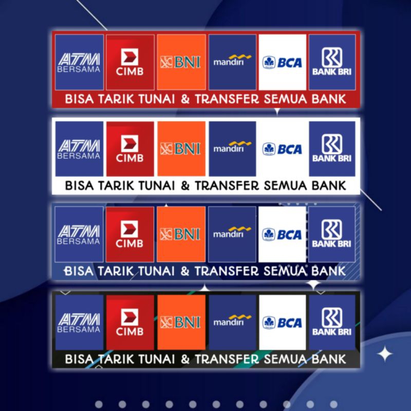 Jual BANNER KONTER TRANSFER SEMUA BANK | Shopee Indonesia