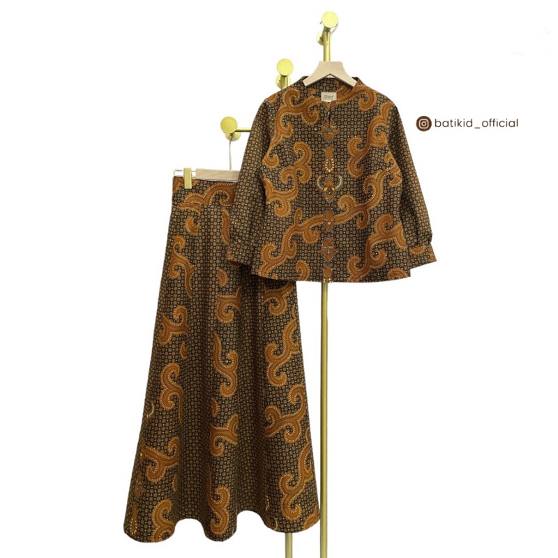 Jual batikid official - setelan rok payung warna sogan (tersedia motif ...