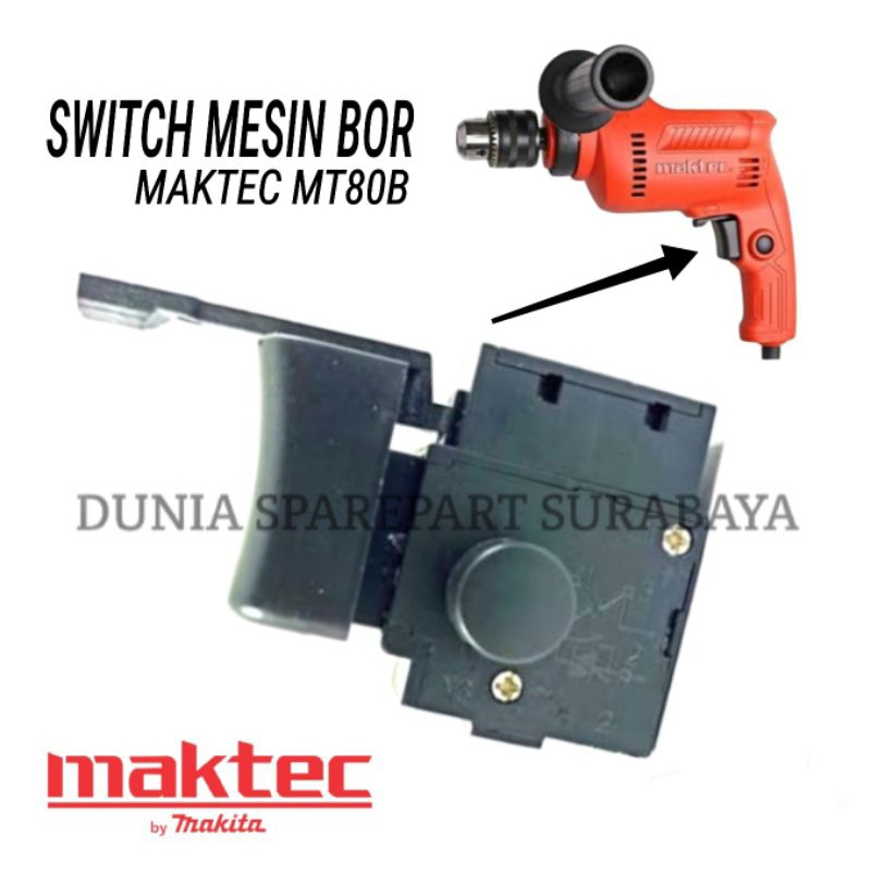Jual Sparepart MAKTEC MT80B Switch Bor MAKTEC MT80 B / Saklar Electric ...