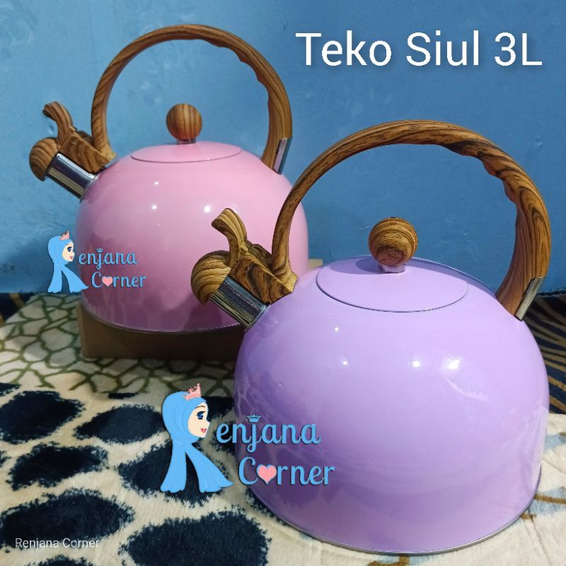 Jual Teko Siul 3L Pink Babypink Ungu Lilac Hijau Mint Pastel Shabby ...