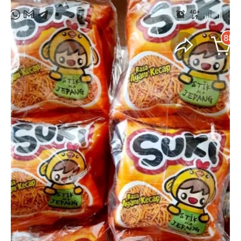 Jual Suki Suki Snack Rasa Mie Ayam Kecap isi 10 Pcs | Shopee Indonesia