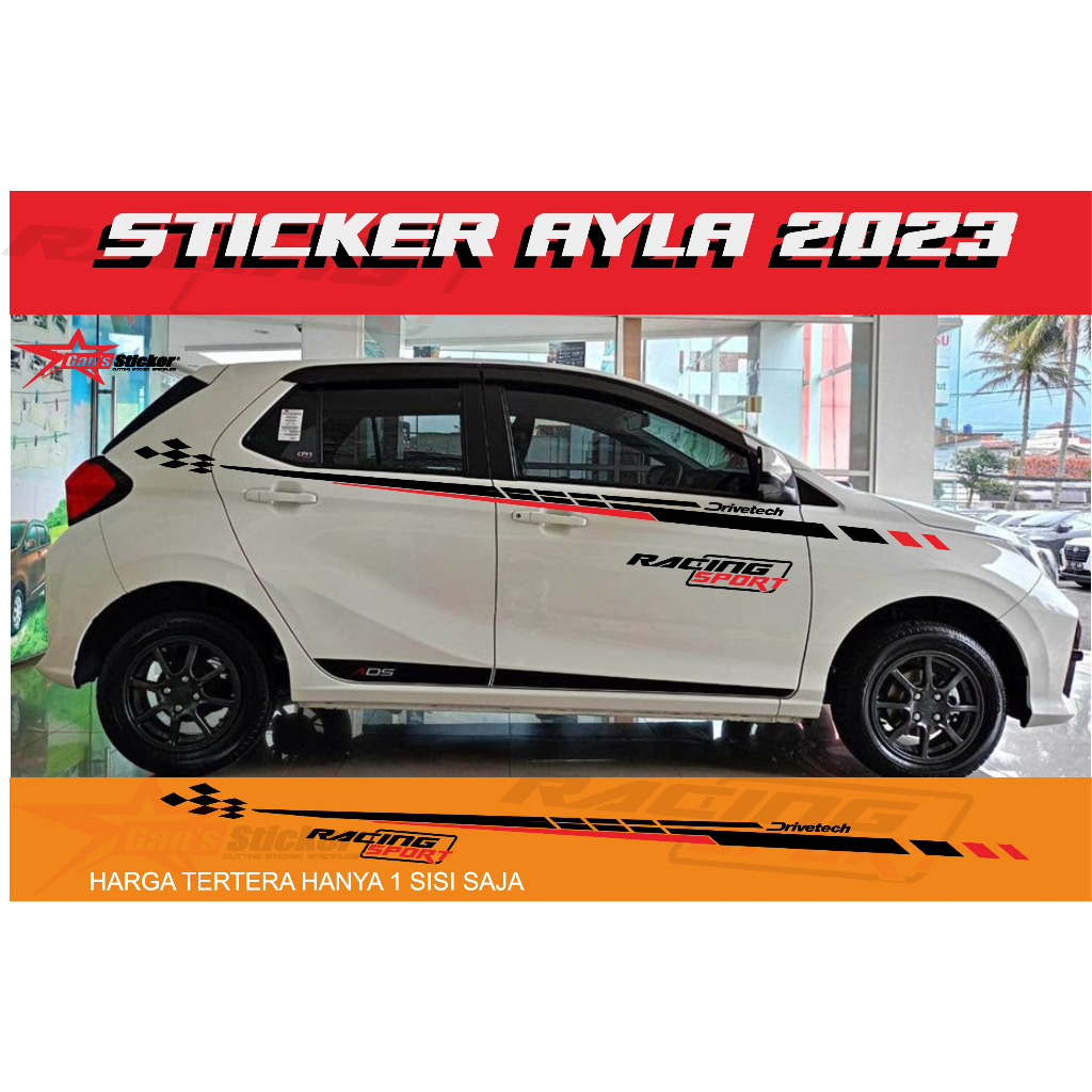 Jual sticker daihatsu ayla 2023 aksesoris ayla 2023 sticker ayla ...