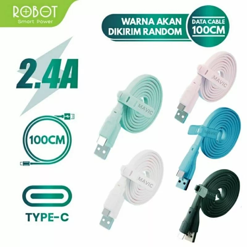 Jual Kabel Data Robot RT-AC100 Cable TYPE-C ORIGINAL | Shopee Indonesia