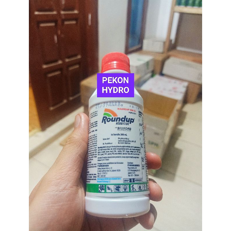 Jual HERBISIDA ROUNDUP 200 ML 486 SL - PEMBASMI RUMPUT GULMA ROUND UP ...