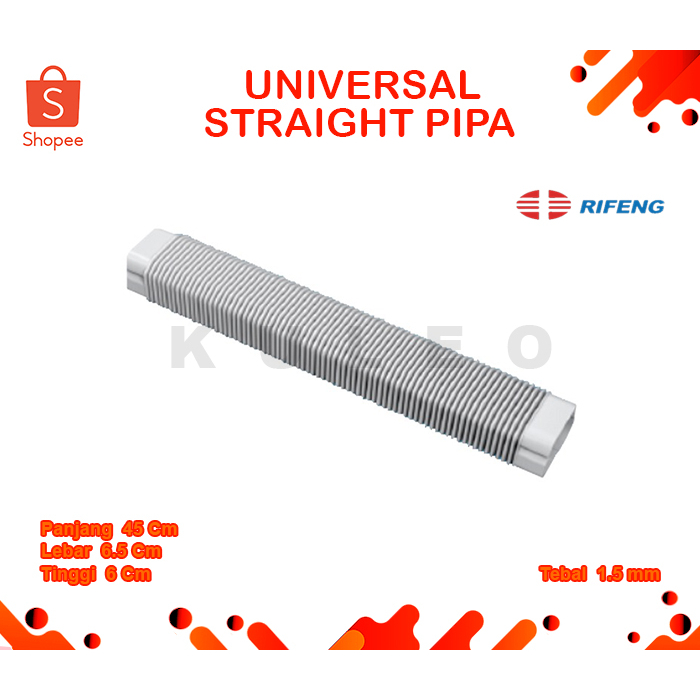 Jual Universal Straight Pipe / Cover Pipa AC Fleksibel Rifeng Uk 50cm ...