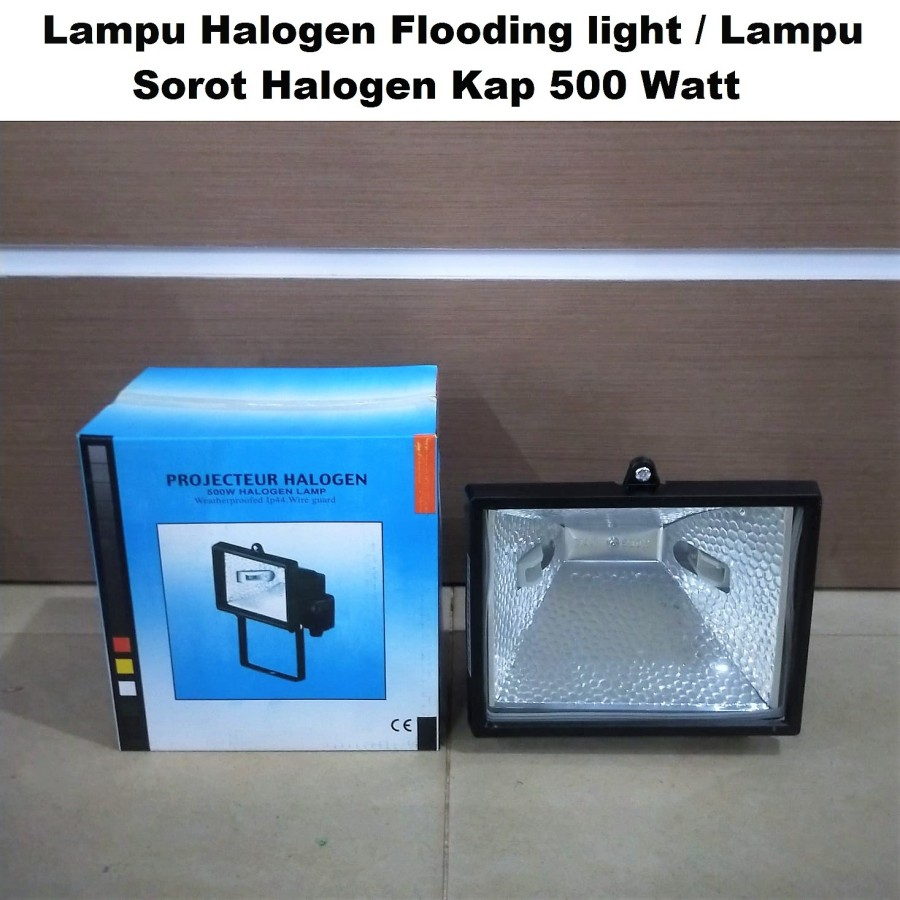 Jual Kap Sorot Halogen 500W / Kap Halogen 500 Watt 500w + Lampu ...