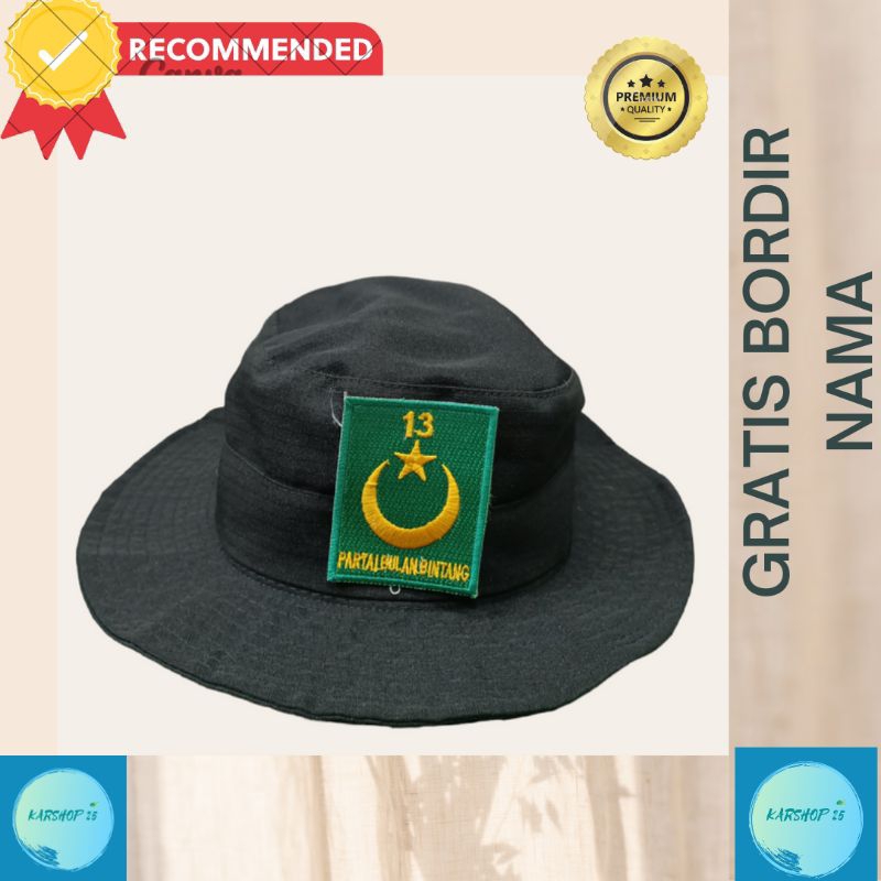 Jual TOPI RIMBA PBB TERBARU TOPI RIMBA PARTAI BULAN BINTANG | Shopee ...