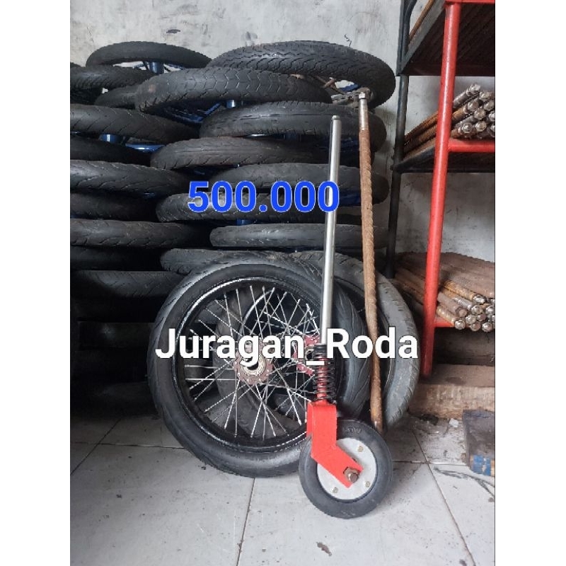 Jual Roda Gerobak Ring 14 jari motor + Geletrek ( satu pasang ...