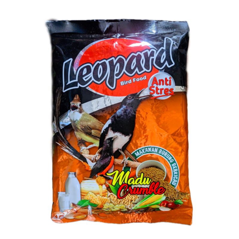 Jual VOER LEOPARD MADU CRUMBLE PAKAN BURUNG ANTI STRESS | Shopee Indonesia