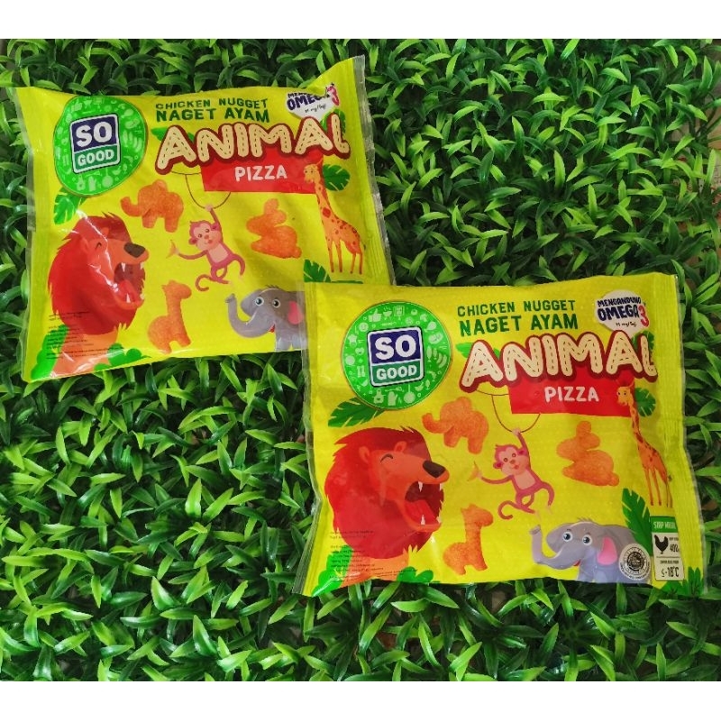 Jual So Good Chicken Nugget Animal Pizza - Berat 400 gr | Shopee Indonesia