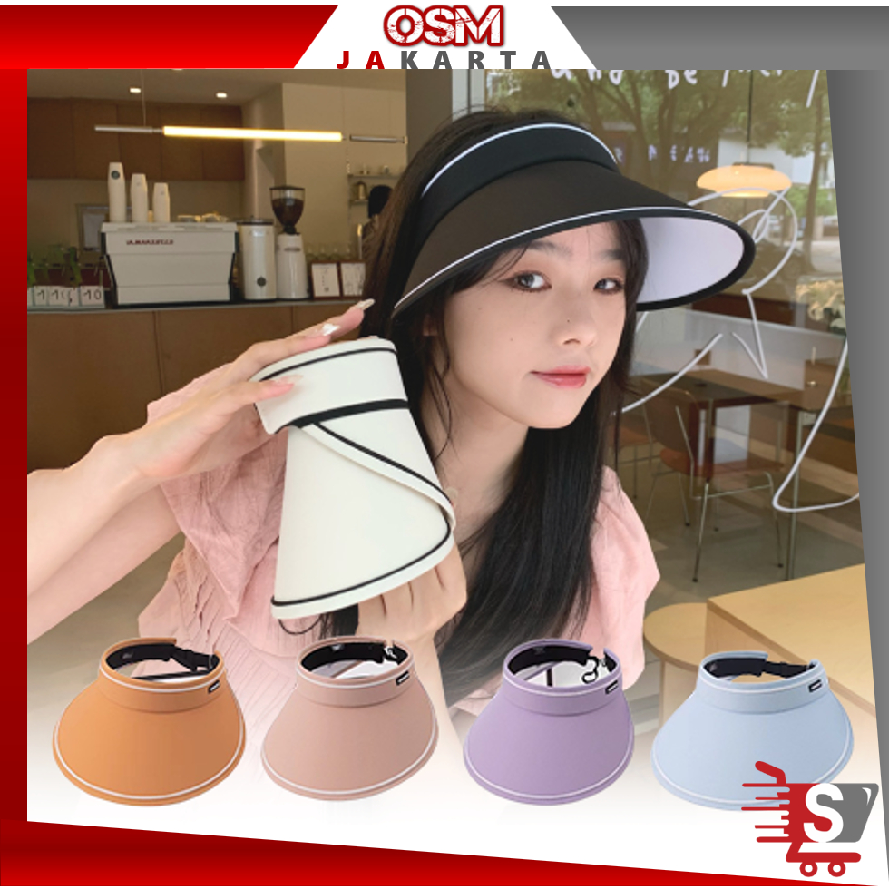 Jual OSM JKT T5853 Topi Visor Pantai Outdoor Pelindung Panas / Topi ...