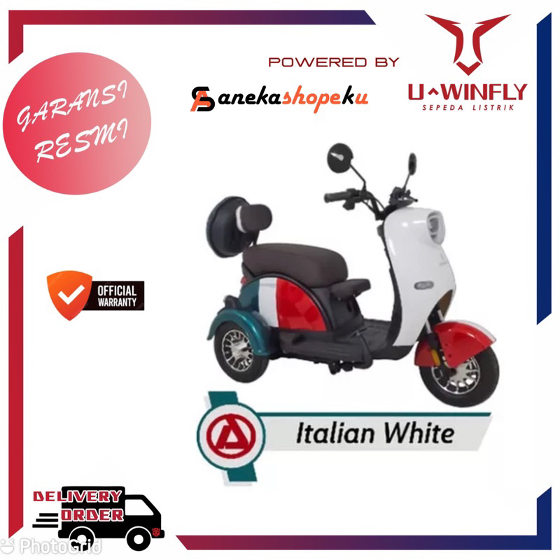 Jual Sepeda Listrik Tiga roda Pacific Crosser Garansi Resmi pacific ...