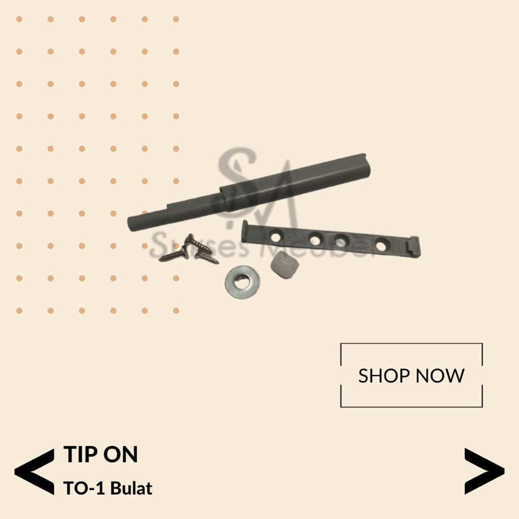 Jual HUBEN Tip On Plat Bulat TO - 1 Abu | Push Open HUBEN | Shopee ...