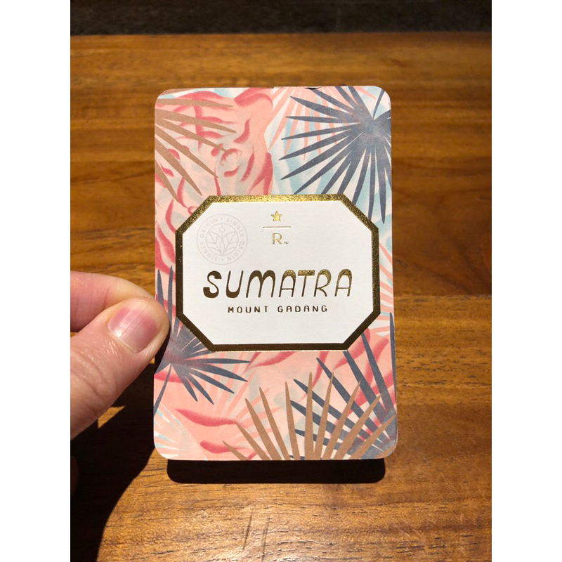 Jual Starbucks Reserve Taster Card Sumatra Mount Gadang - Limited ...