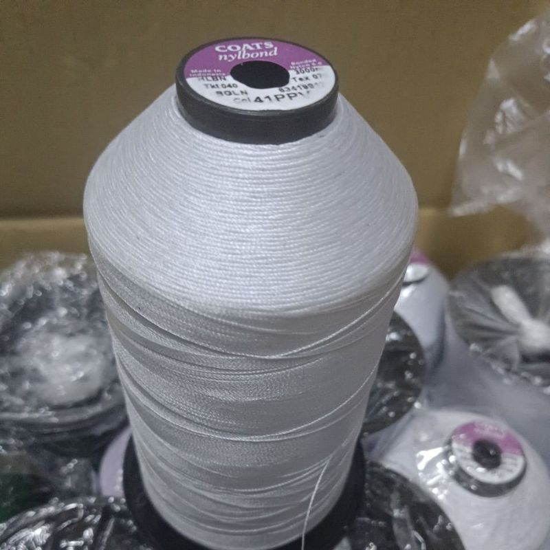 Jual Benang nylon / nilon coats tkt 40 /M40 / 210d/3 3000 meter ...