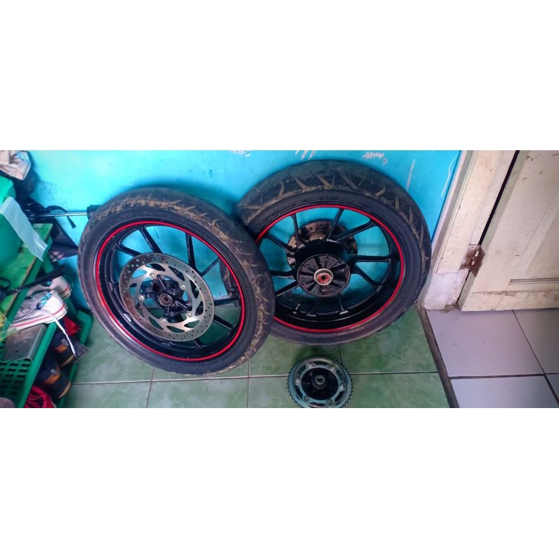 Jual velg R15 v3 depan blkng ori set piringan ban nap gear | Shopee ...