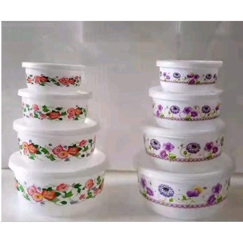 Jual rantang bunga 4 susun plus tutup | Shopee Indonesia
