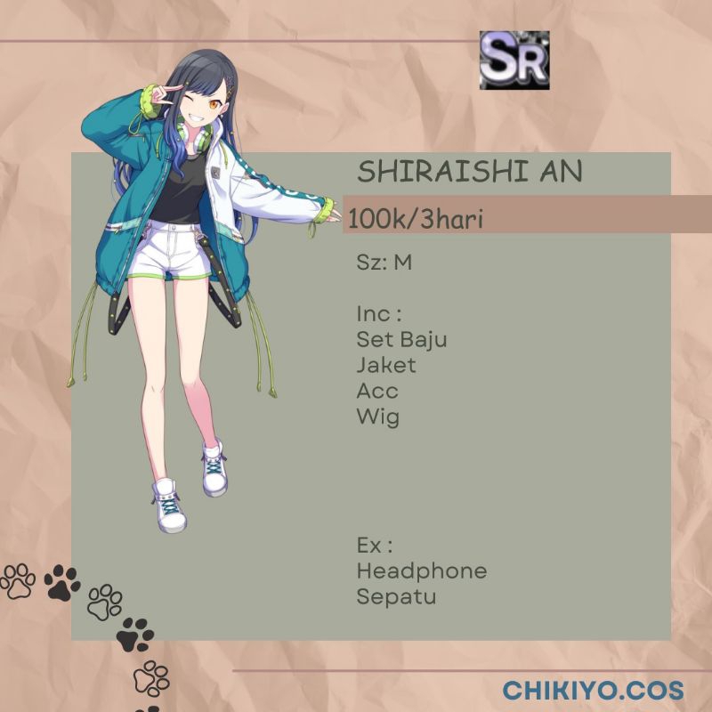 Jual [RENTAL] Shiraishi An - ProSeka - Cosplay | Shopee Indonesia