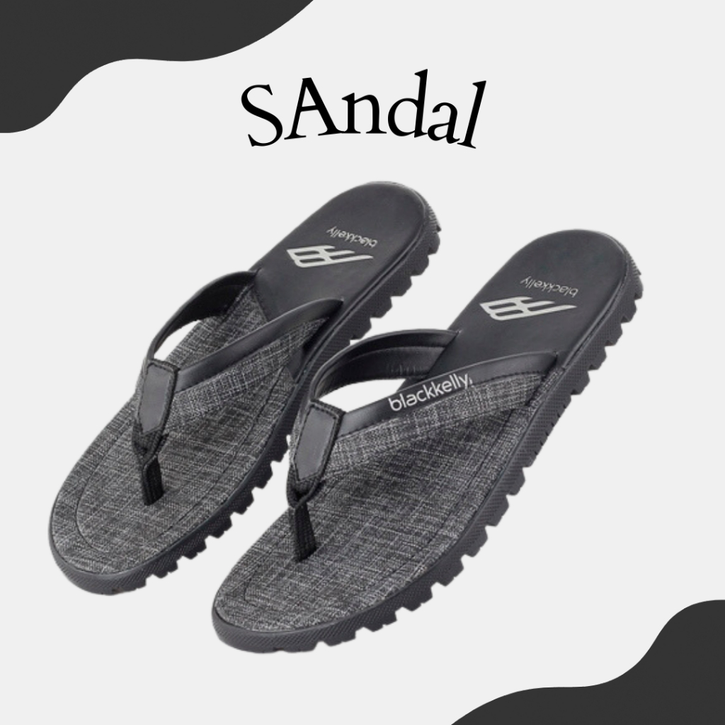 Jual Sandal Jepit Pria Hitam Klasik / Sendal Jepit Pria Kasual Hitam ...