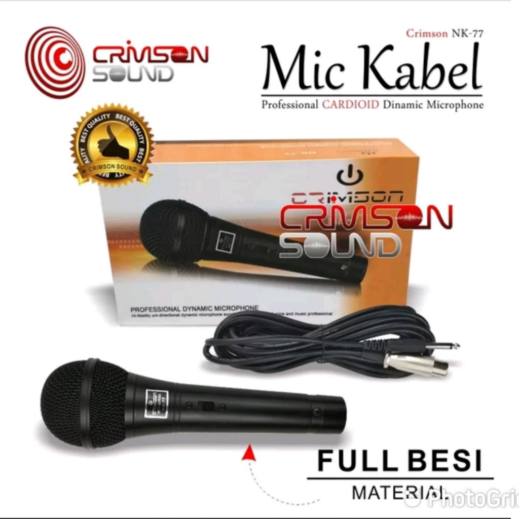 Jual Mic Crimson harga Mic Crimson Kabel Mic Crimson stand Mic Crimson ...