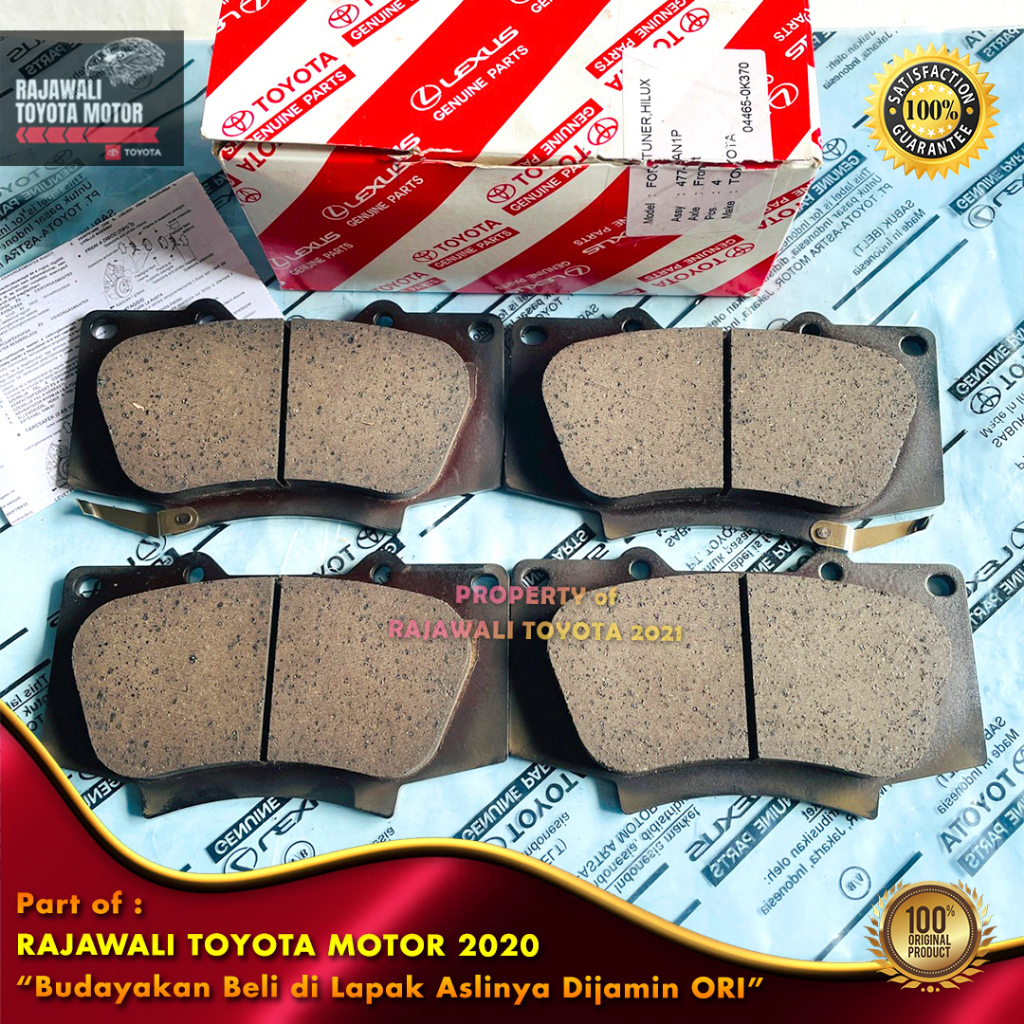 Jual Kampas Rem Depan Fortuner VRZ, SRZ & Hilux Revo 2015-UP Brake Pad ...