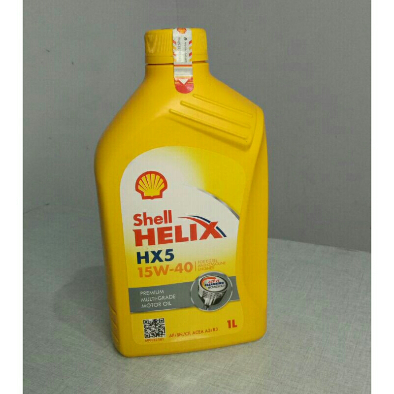 Jual SHELL HELIX HX5 15W-40 1 Liter ORIGINAL | Shopee Indonesia