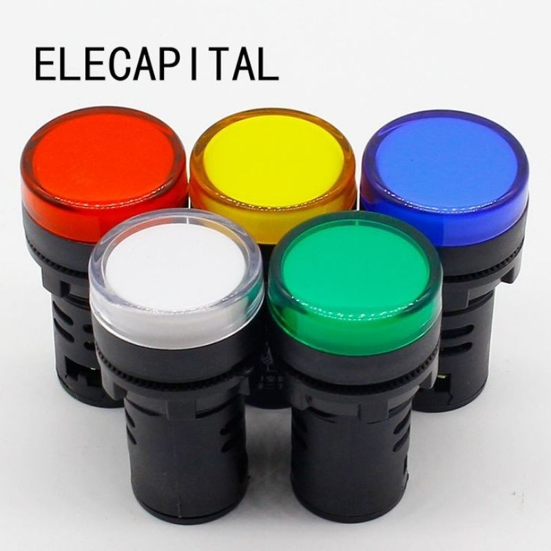 Jual Pilot Lamp/lampu panel berbagai warna 220volt AC | Shopee Indonesia