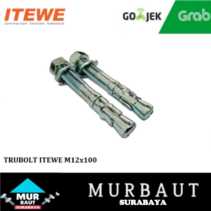 Jual TRUBOLT WEDGE ANCHOR ITEWE M12x100 / DYNABOLT M12 x 100 mm ...