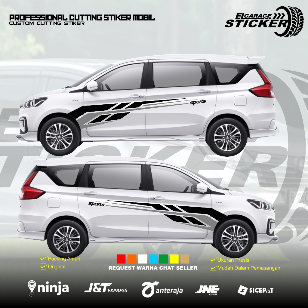 Jual Stiker mobil suzuki ertiga cutting stiker body samping mobil ...