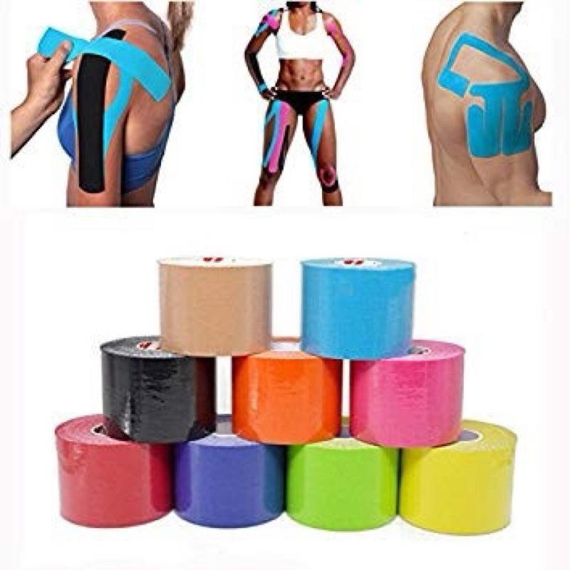 Jual Kanesio Tape Plaster Terapi Cedera Otot / Tapping Kinesiology Tape ...