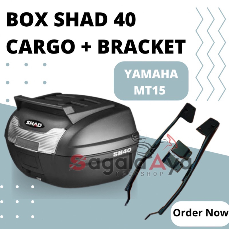 Jual Promo Paket Box SHAD 40 SH 40 dan Bracket SHAD YAMAHA MT 15 ...