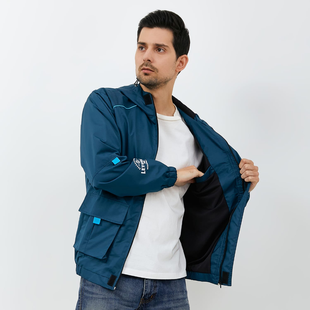 Jual Jaket Pria Anti Angin Waterproof Parka Outdoor Jaket Motor Pria ...