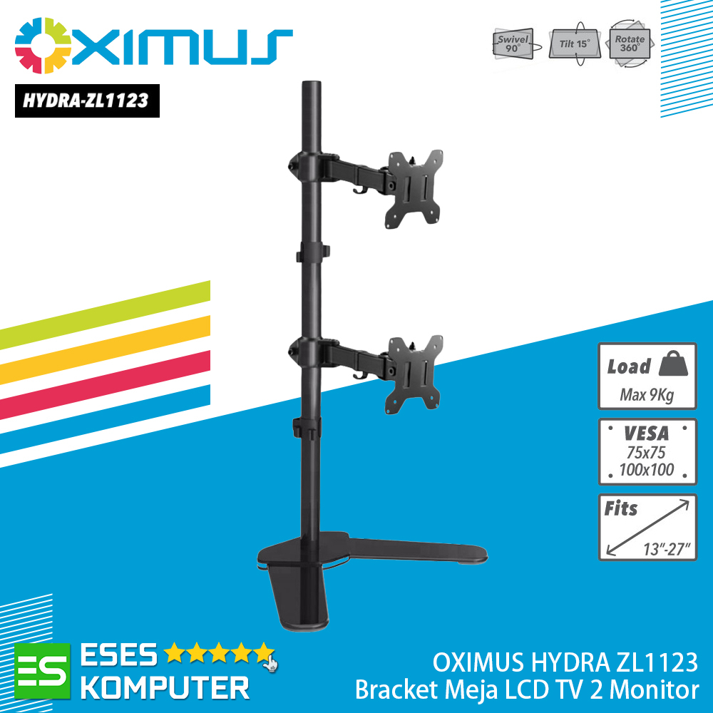 Jual Bracket Monitor OXIMUS HYDRA ZL1123 | Dual Monitor LCD LED ...