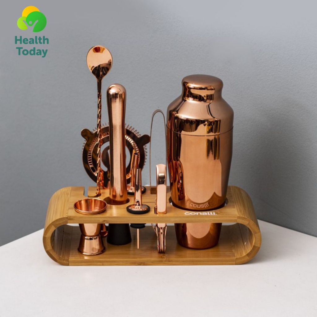 Jual Cocktail Shaker Set 550ml Rose Gold (Alat Bartender) | Shopee ...