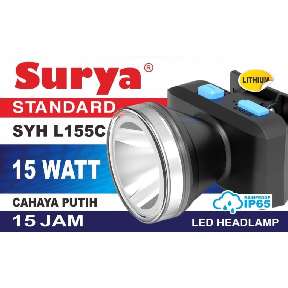 Jual Senter Kepala LED SURYA SYH L155C 15W 15 Watt Headlamp SURYA SYHL155C | Shopee Indonesia