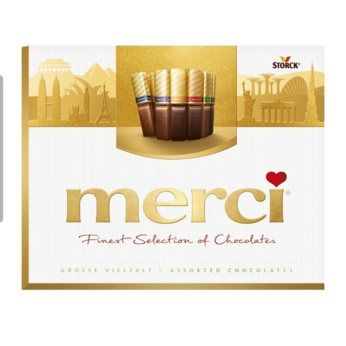 Jual MERCI FINEST SELECTION CHOCOLATE GOLD 250gr | Shopee Indonesia