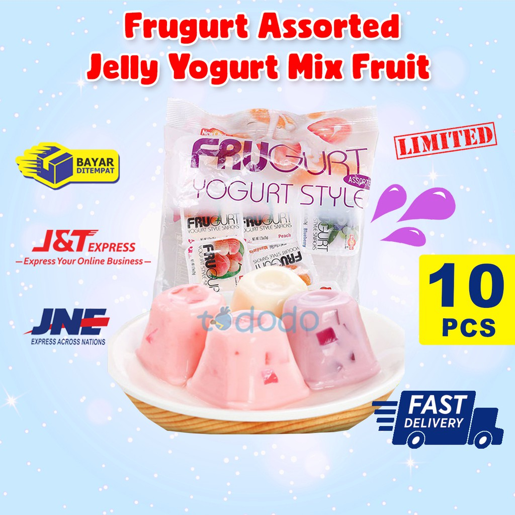 Jual Frugurt Jelly Yogurt Mix Fruit (10pcs) | Shopee Indonesia