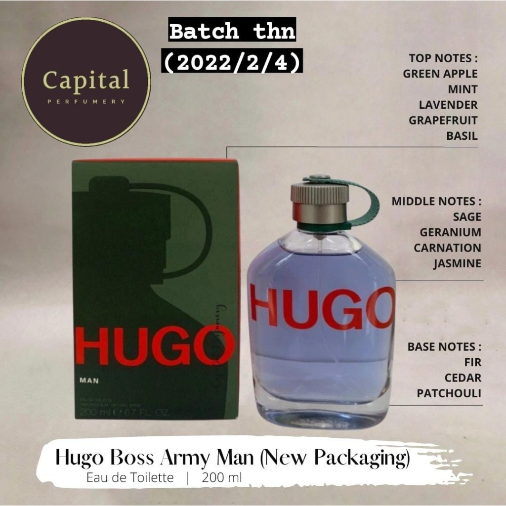 Jual Hugo Boss Army Edt 200ml New Packing | Shopee Indonesia