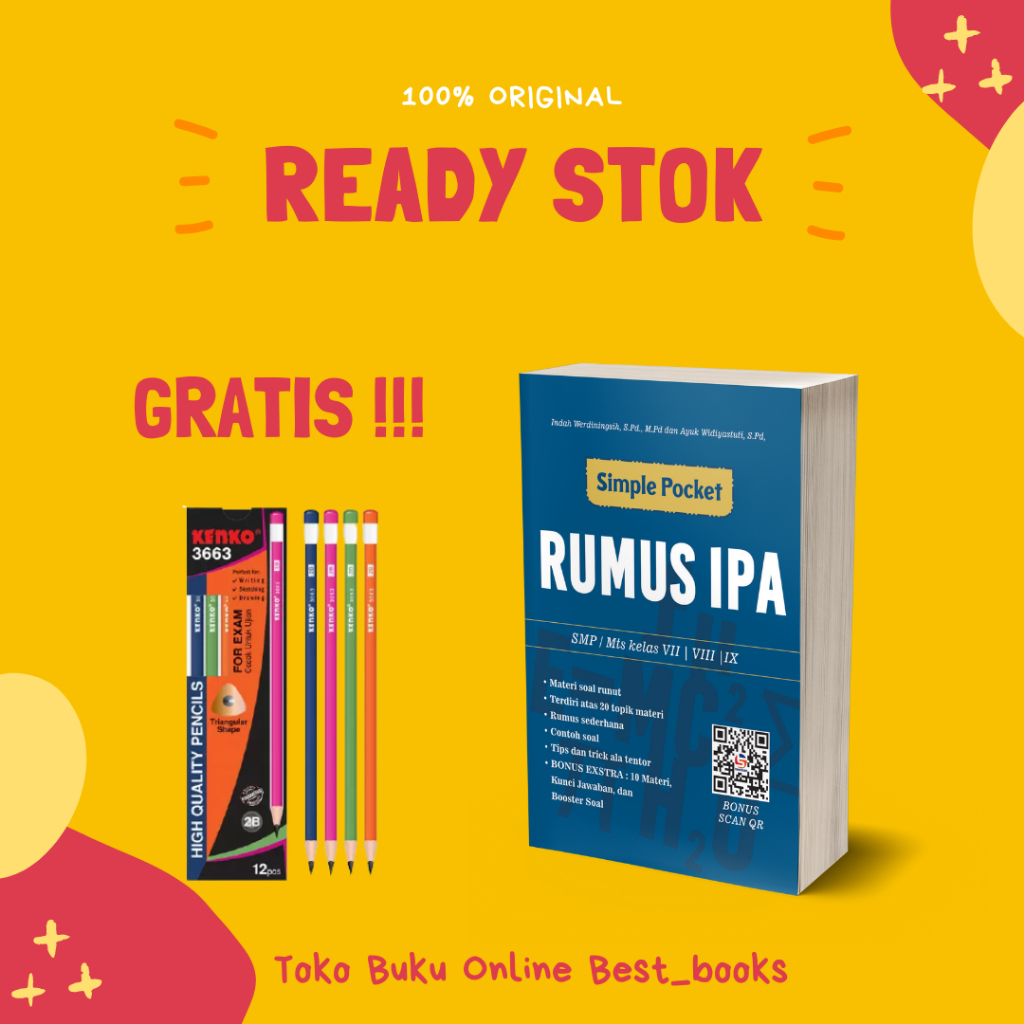 Jual BUKU RUMUS IPA SMP - SIMPLE POCKET IPA SMP/MTS KELAS VII, VIII, IX ...
