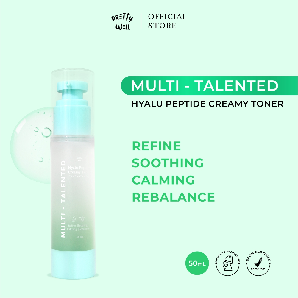 Jual Prettywell Multitalented Hyalu Peptide Creamy Toner Wajah ...