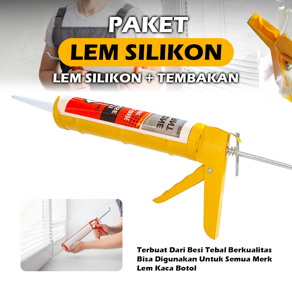 Jual Paket Tembakan Lem Kaca Aquarium / Tembakan Acrylic Silicon ...