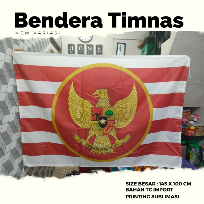 Jual BENDERA TIMNAS INDONESIA FLAG GARUDA BESAR | Shopee Indonesia