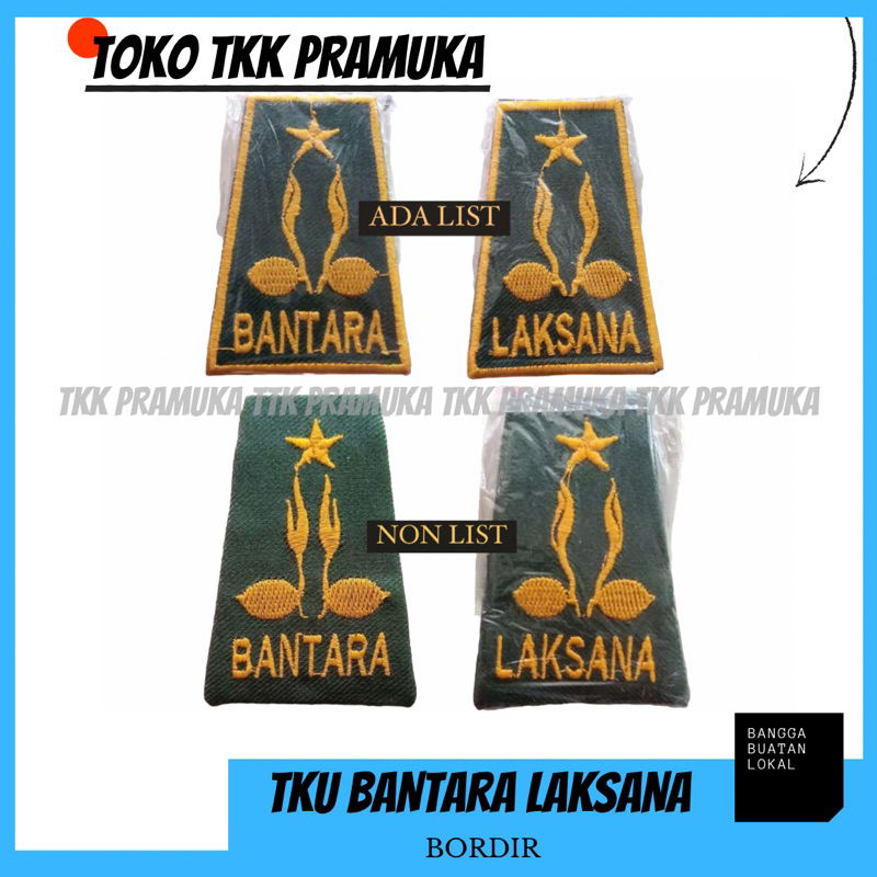Jual Tku bantara pramuka bordir / Tku laksana pramuka bordir (Harga ...