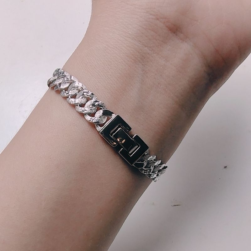 Jual gelang sisik naga mas putih mas asli 8k model cantik manis ...
