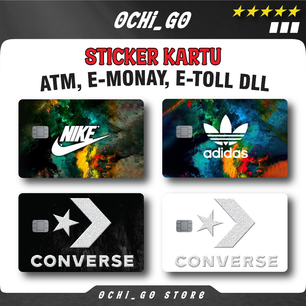 Jual Stiker Sticker Kartu Atm Garskin Skin Card Atm Brand Converse ...