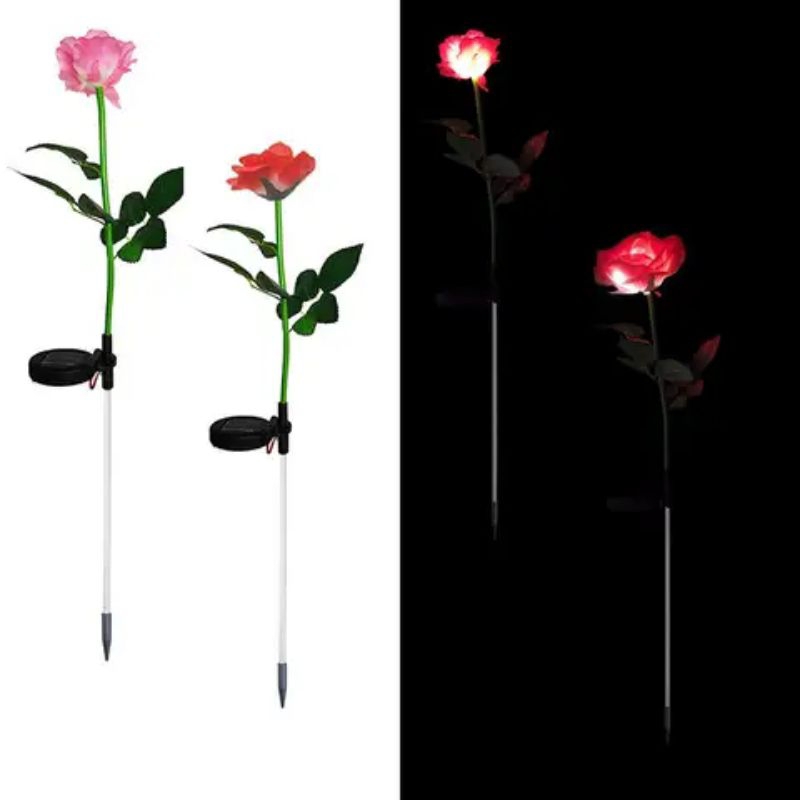 Jual BUNGA LAMPU TAMAN LED BUNGA MAWAR | Shopee Indonesia