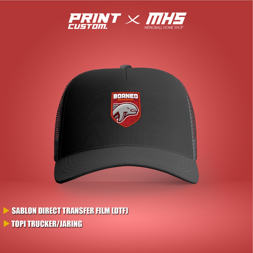 Jual TOPI BORNEO FC TOPI TRUCKER TOPI JARING CUSTOM | Shopee Indonesia
