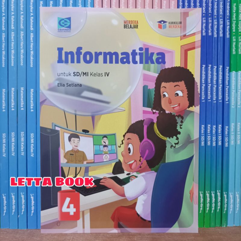 Jual BUKU INFORMATIKA KELAS 1 2 4 5 SD/MI GRAFINDO KURIKULUM MERDEKA | Shopee Indonesia
